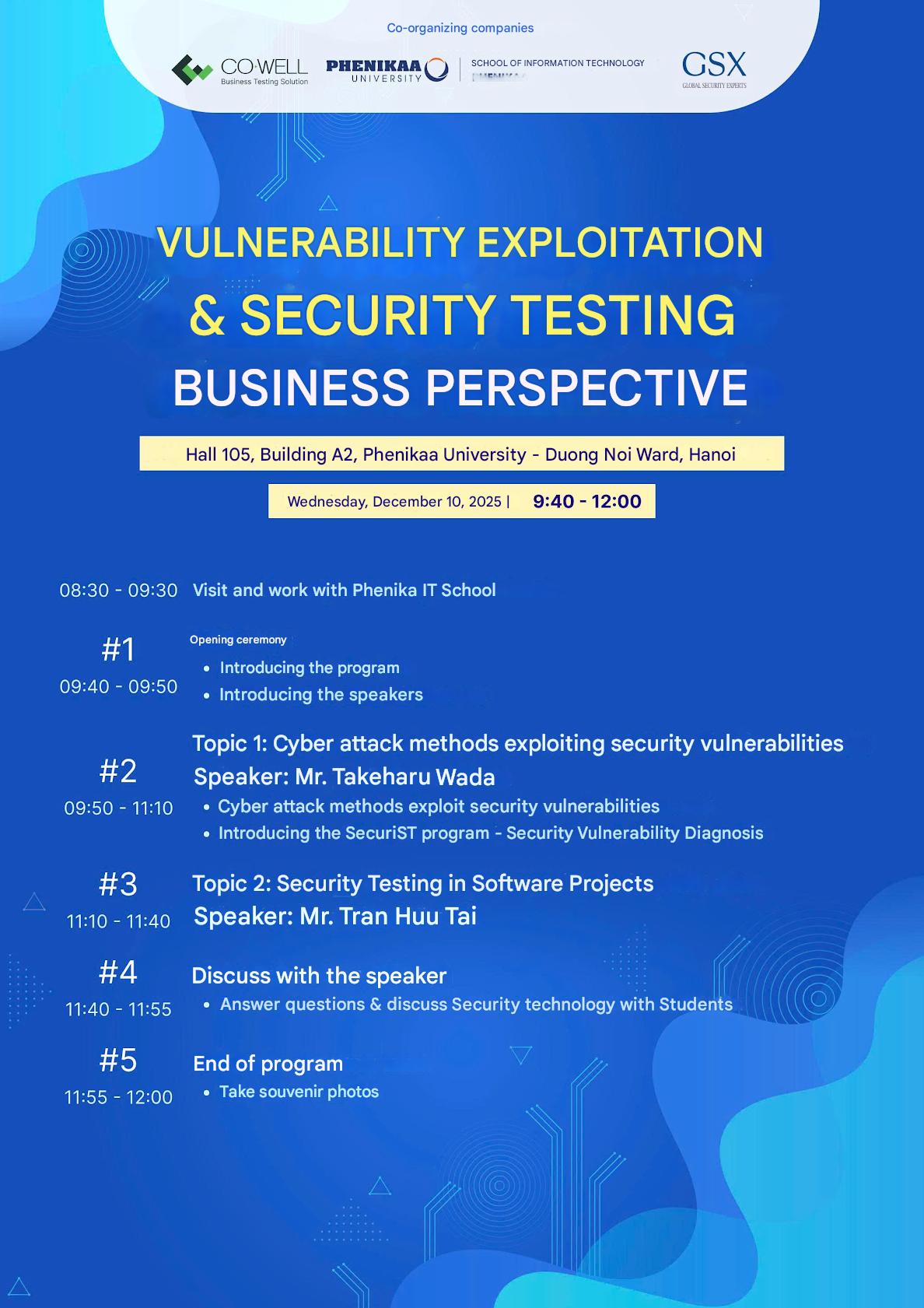[SEMINAR] Exploiting Vulnerabilities & Security Testing: A Business ...